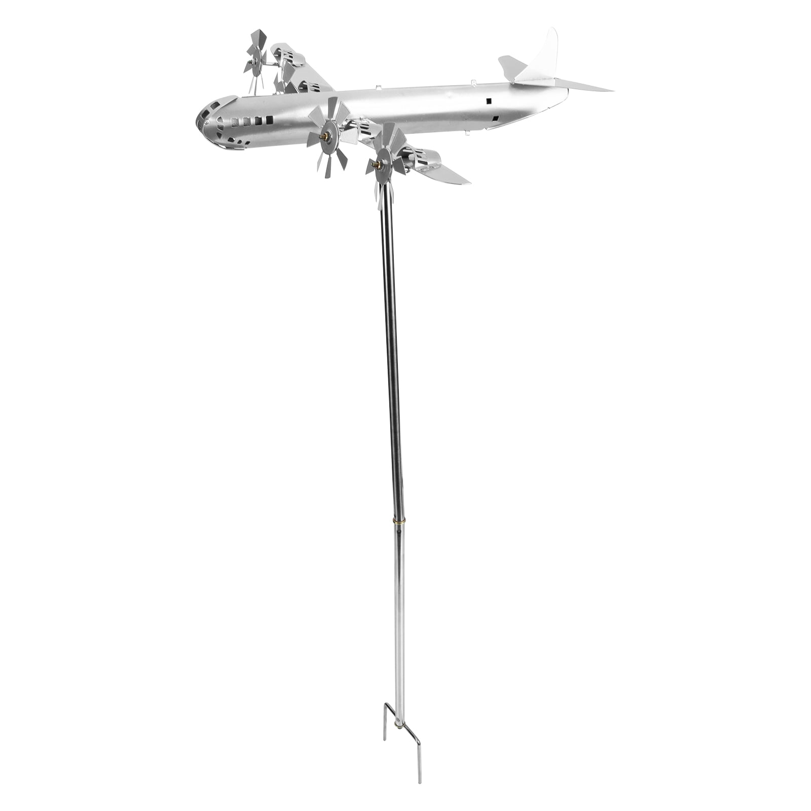Airplane Wind Garden Spinners Metal Windmill Yard Sculpture Sculptures ...