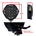80w Round DRL 7" OZ-USA? LED Light Combo Spot + Flood Beam with DRL ...