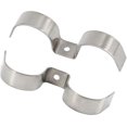 8pcs 40mm 304 Stainless Steel Double Line Clamps Pipe Clamp with Screws ...