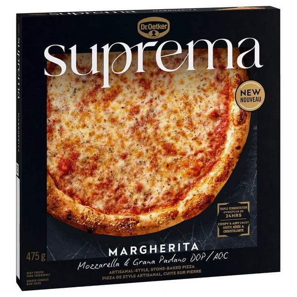 Dr. Oetker Suprema Margherita Frozen Neapolitan Pizza - 475G, Suprema ...