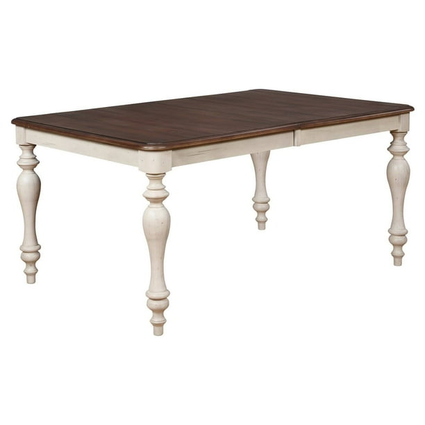 Roundhill Furniture Arch Dining Table With Extension Leaf - Walmart.com