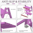 3 Step Lightweight Folding Ladder for , 330lbs Step Ladder Anti-Slip ...