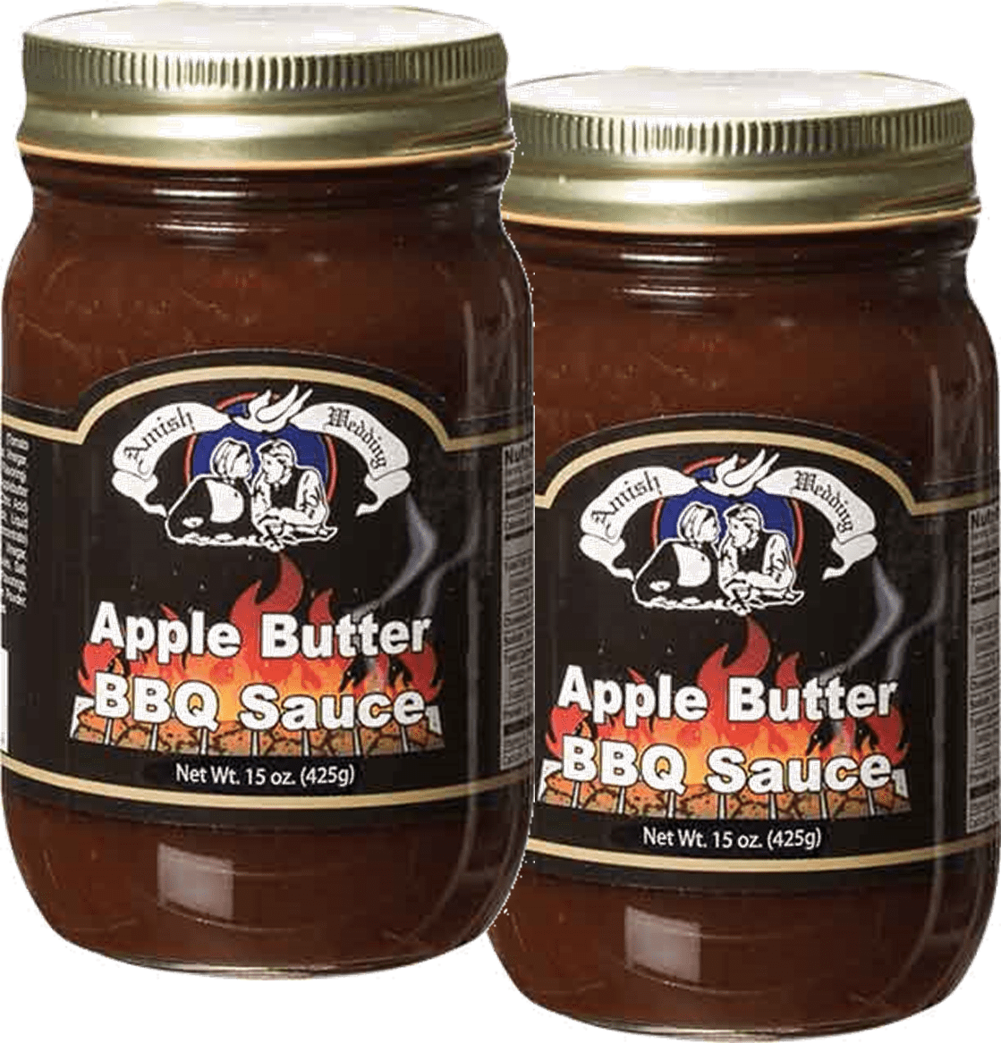 Amish Wedding Foods Old Fashioned Apple Butter BBQ Sauce, 2-Pack 15 oz. Jars - Walmart.com