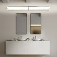 Luxrite 48" LED Vanity Light Brushed Nickel Bathroom Light Fixture 3CCT ...