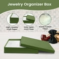 Novel Box 100 Pack Green Cardboard Cotton Filled Jewelry Gift Boxes ...