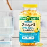 Spring Valley Omega-3 from Fish Oil Maximum Care Softgels, 2000mg, 180 ...