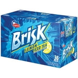 Lipton Brisk Lemon Iced Tea - Sweet Drink, 36 Cans of 12 Ounces Each ...