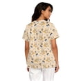 Binienty Puppy Paw Print Pattern Healthcare Nursing Scrubs for Nurses ...