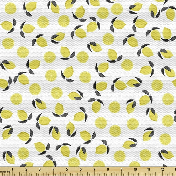Lemon Print Fabric