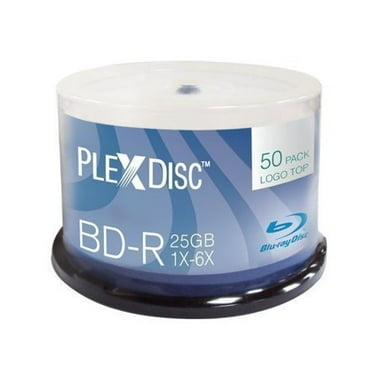 Smartbuy 50 Pack Bd-r 25gb 6x Blu-ray Single Layer Recordable Disc Logo ...