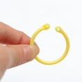 Yesbay 1 Box Book Rings Multi-color Flexible Plastic Book Loose Leaf ...