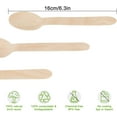 UYGDUY-Wooden Spoons, 200 Pack Disposable Wooden Spoons for Eating, 6.3 ...