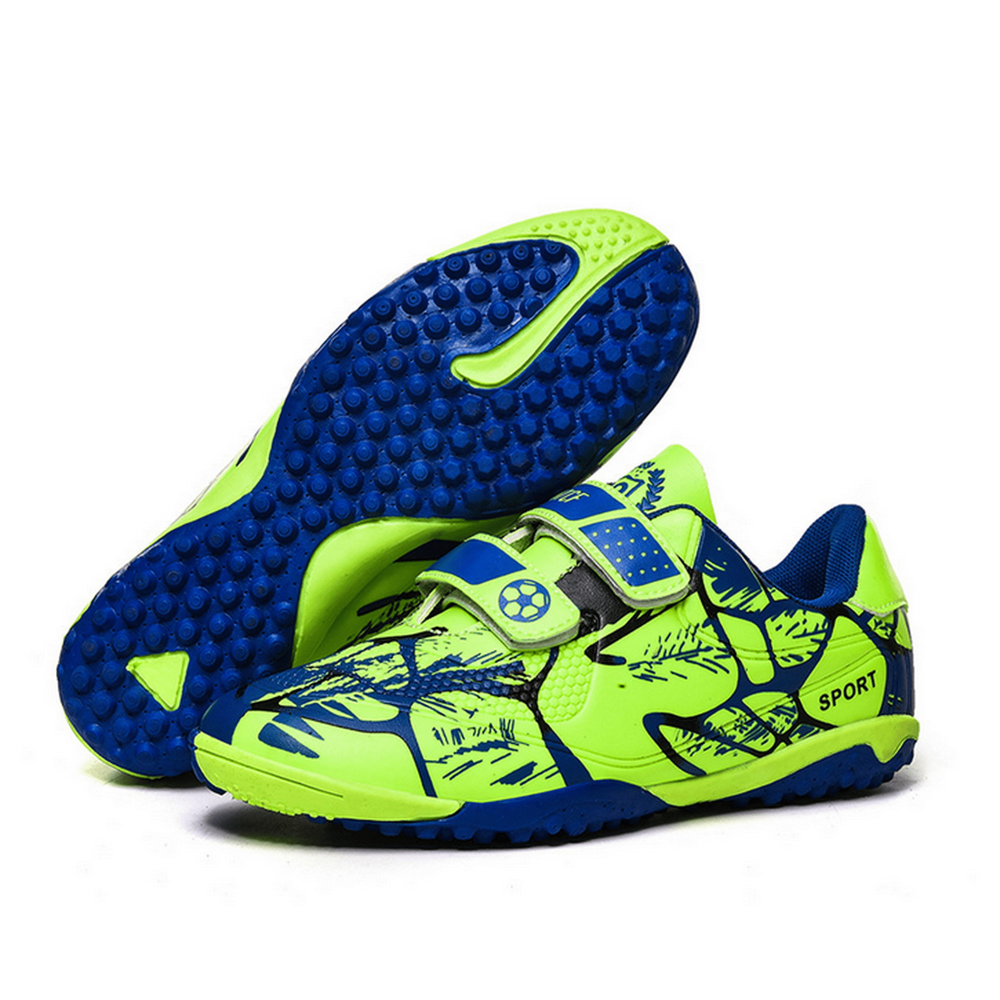 Click here for Onemix Childrens Soccer Shoes Velcro Sneakers Brok... prices