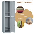 MIIIKO Office Storage Lockers for Employees, 71" Slim Metal Storage ...