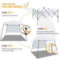 Topeakmart 10x10ft Pop-Up Tent, Sun Shelter, Shade Wall, Backpack Bag ...
