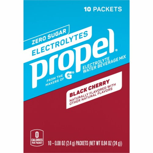 5 Boxes / Propel Zero Sugar Electrolytes Water Beverage Mix Black ...