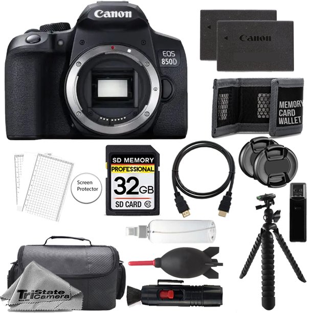 Canon EOS 850D/Rebel T8i DSLR Camera (Body Only) + 32GB + Extra ...