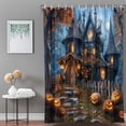 Bathroom Shower Curtain Halloween Night Horror Castle Moon Forest ...