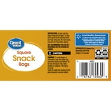 Great Value Fresh Seal Zipper Square Snack Bags, 200 Count - Walmart.com