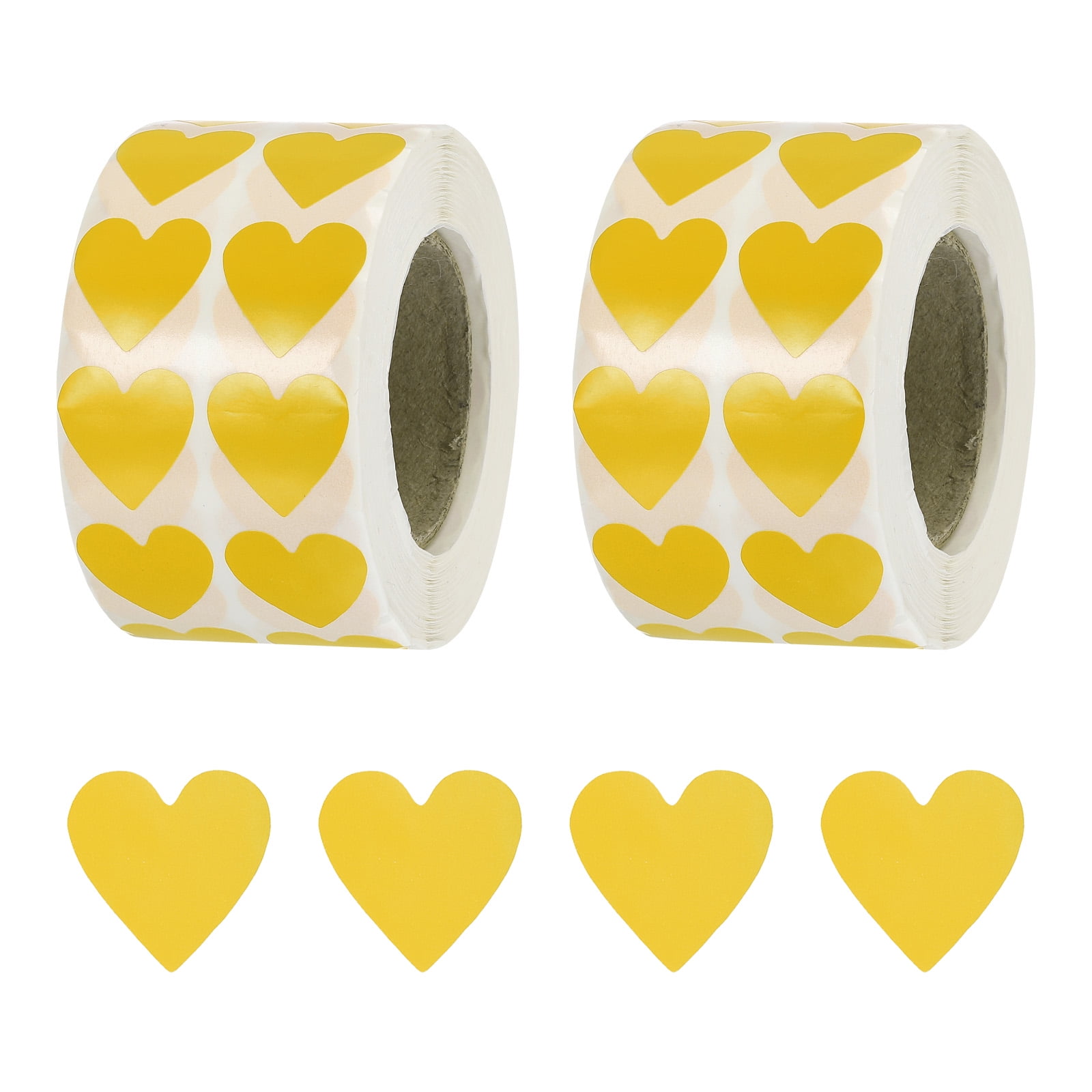 Uxcell Heart Shaped Sticker 3/4 Inch Self Adhesive Love Sticker Label ...
