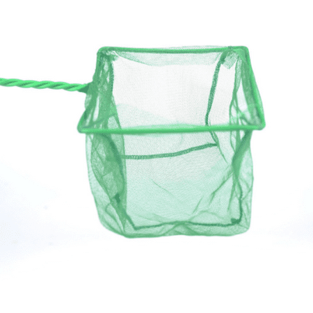 Aquarium Fish Net Fine Mesh Fish Catch Nets Plastic Handle - Green ...