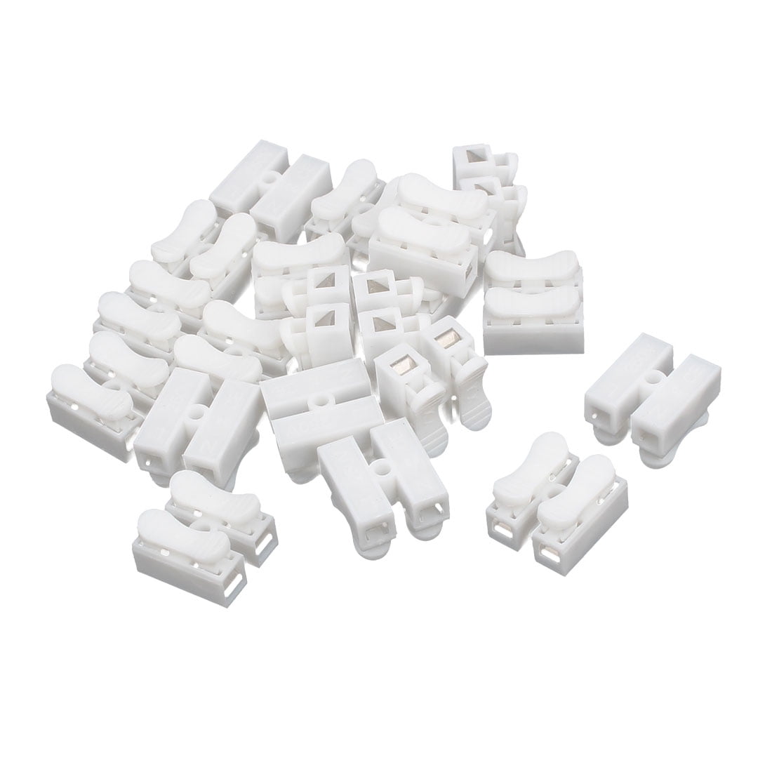 CH-2 250V 10A 2 Position Spring Clamp Terminal Blocks Quick Connectors ...