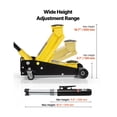 3 Ton Floor Jack - Low Profile Hydraulic Jack with Support Rod - 6614 ...