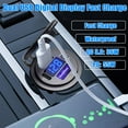 High-Speed 3-Port Car Charger 55W USB-C PD & 36W QC3.0, Ideal for Road ...