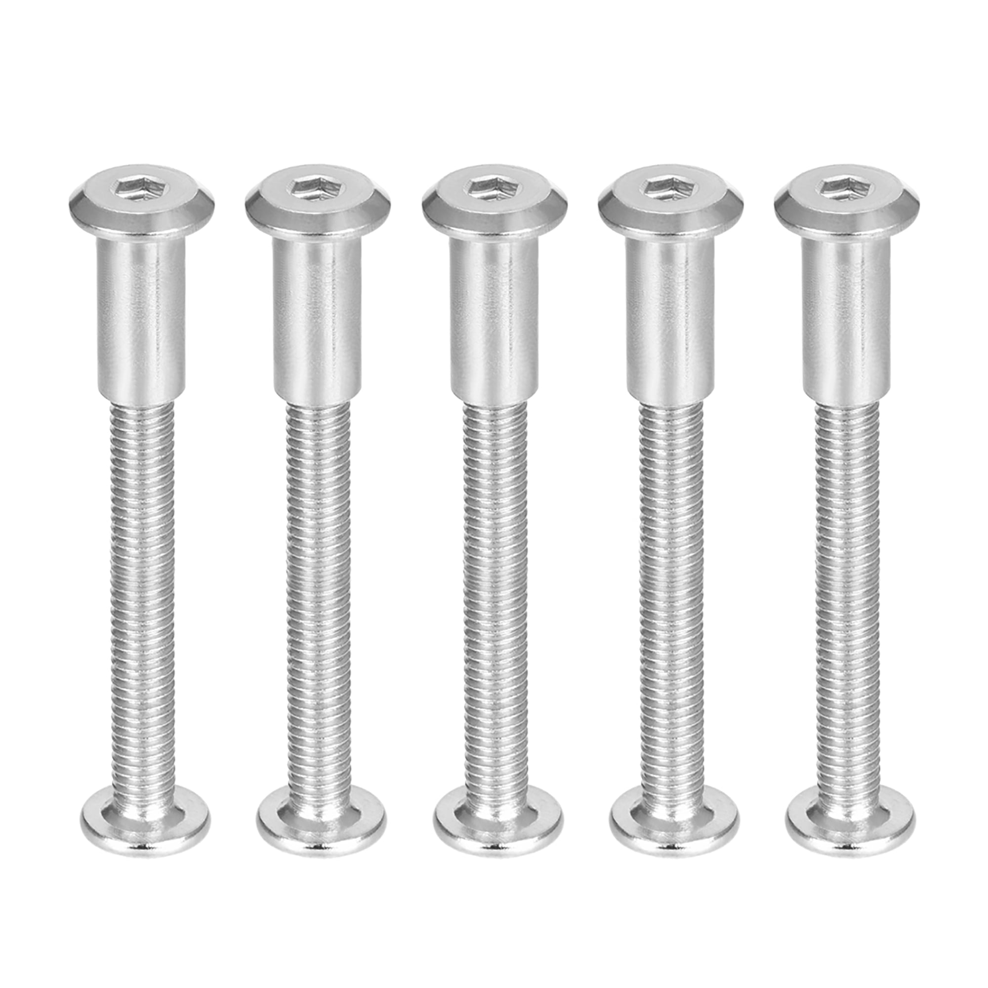 Uxcell Male M6x55mm Hex Socket Screw Post Stainless Steel 5 Sets uxcell-male-m6x55mm-hex-socket-screw-post-stainless-steel-5-sets