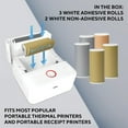 Core Innovations Metallic Adhesive Sticker Rolls, Thermal Printer Paper ...