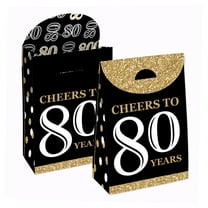 Big Dot of Happiness Tan Checkered Party - Gift Favor Bags - Party ...
