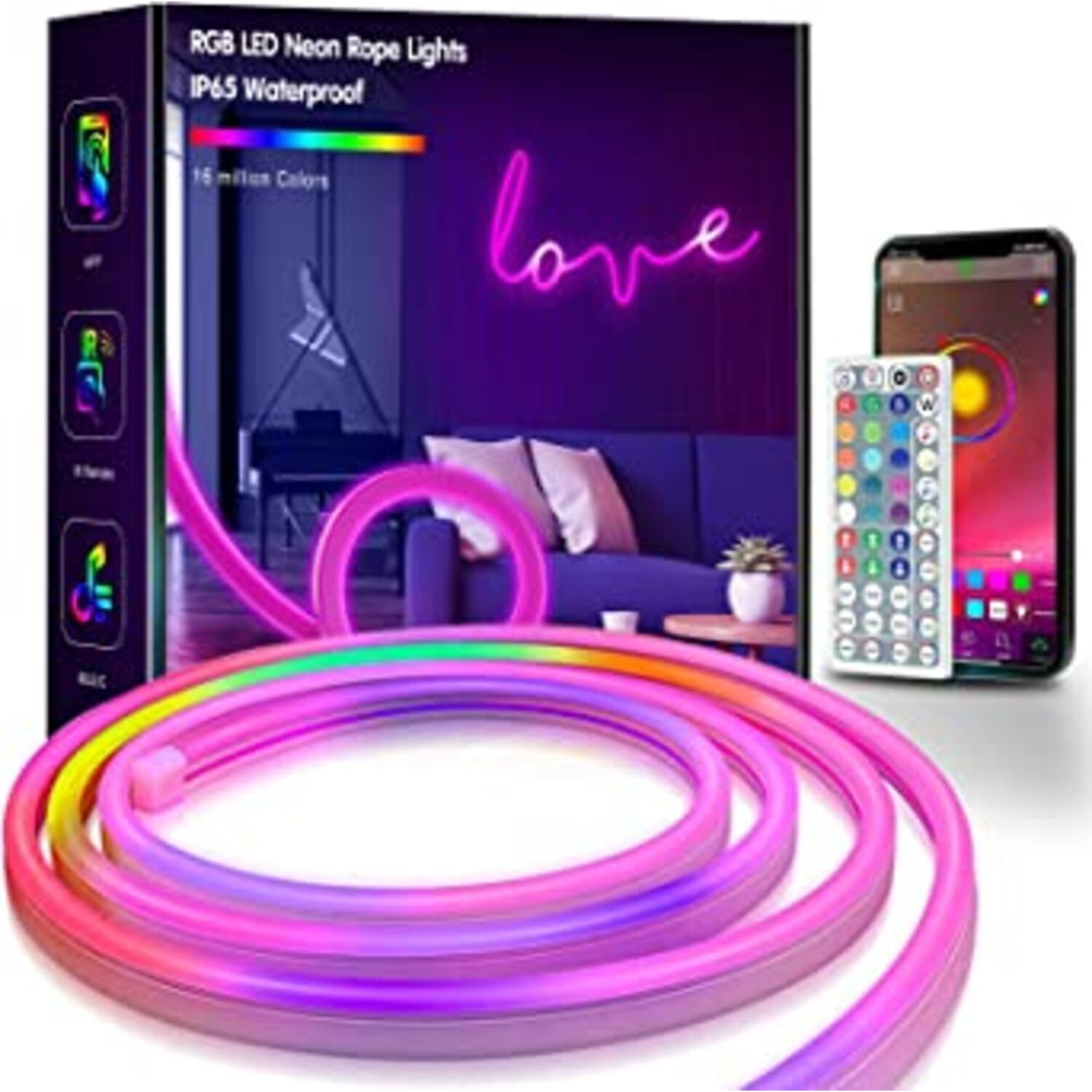 Click here for Wingomart 16.4ft Neon Lights Rgb Led Neon Rope Lig... prices