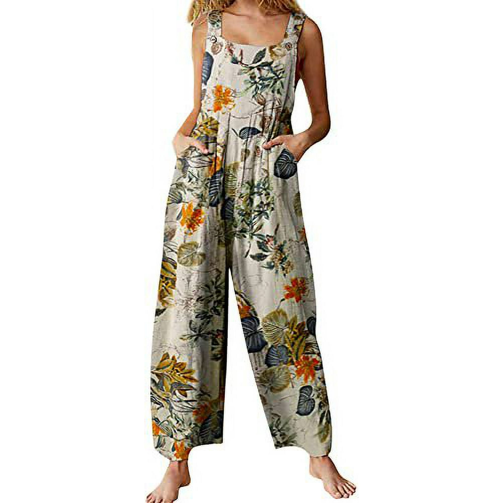 Click here for Generic Boho Overalls For Women Casual Loose Suspe... prices