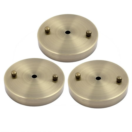 3Pcs Ceiling Plate Kit Straight Edge Disc Base Light Accessories ...