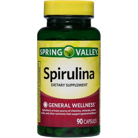 Spring Valley Spirulina Dietary Supplement Capsules, 90 count - Walmart.com