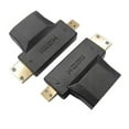 Biplut 3 in 1 Micro HDMI-compatible Male Mini HDMI-compatible Male to ...