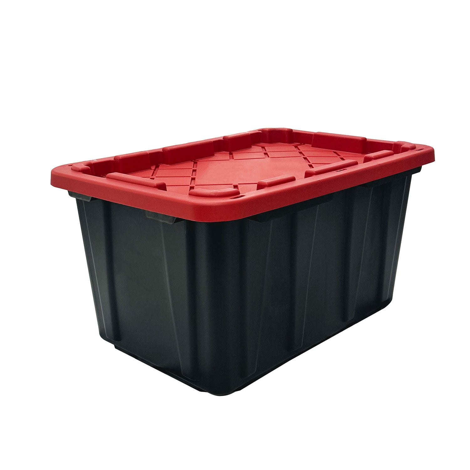 Tough Box 27 Gallon Tall Tote, Black and Red - Samsclub.com
