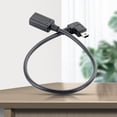 Small USB Male to Type C Female Charging and Sync Cable Standard USB C ...
