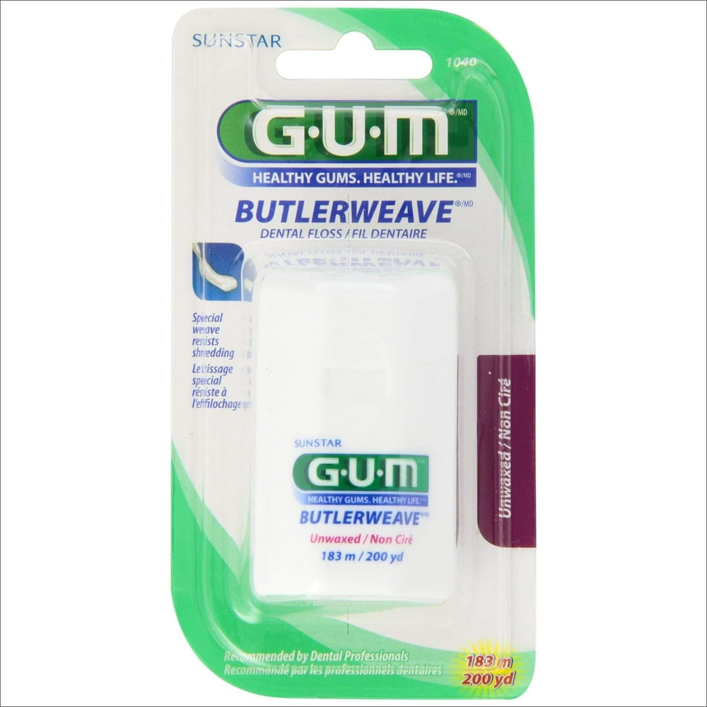 GUM Butler Weave Unwaxed 200 yrds Pack of 1 - Walmart.com - Walmart.com