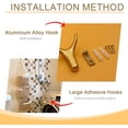 3-Tier Decorative Rope Basket, Wall-Mounted Woven Storage Organizer Bag ...