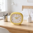 Bowayaoa Compact Plastic Analog Alarm Clock, Accurate Timekeeping ...