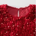 Byoo Infant Girls Sparkly Sequin Dress Solid Color Short Sleeved Party ...