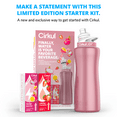 Cirkul 32oz Kit: Rose Gold Stainless Steel Bottle, Lid, 2 Flavor ...