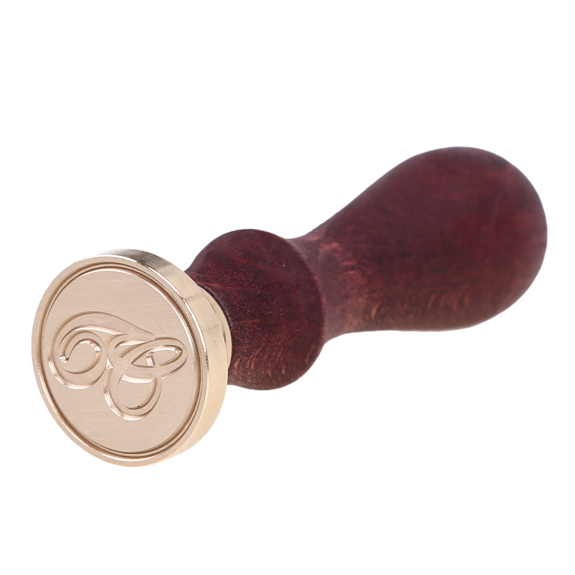 Antique Desk Seal Lovely Wooden Unusual G Stamp Papercraft Craft ...