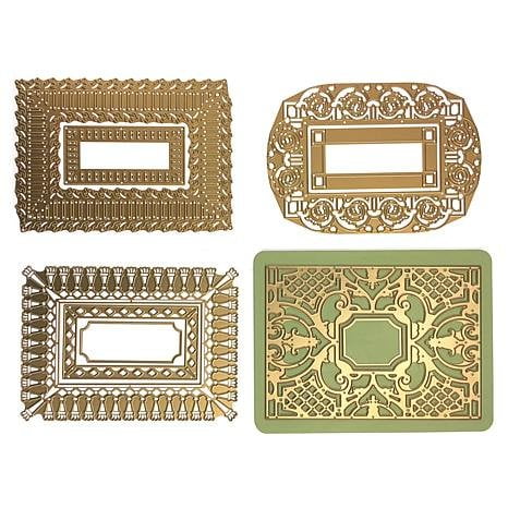 Anna Griffin Cuttlebug BERIBBONED FRAME Cut & Embossing Dies Set with ...