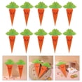 10PCS Easter Treats Boxes Carrot Shape Cardboard Candy Box Candies ...