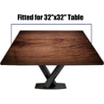 Wood Texture Elastic Edged Fitted Tablecloth Square, Elastic Table ...