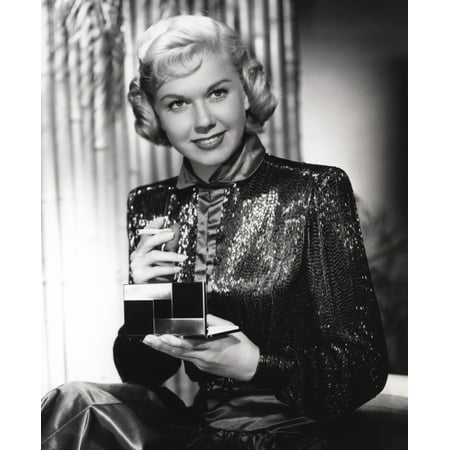 Doris Day Holding Cigarette in Classic Photo Print (8 x 10) | Walmart ...