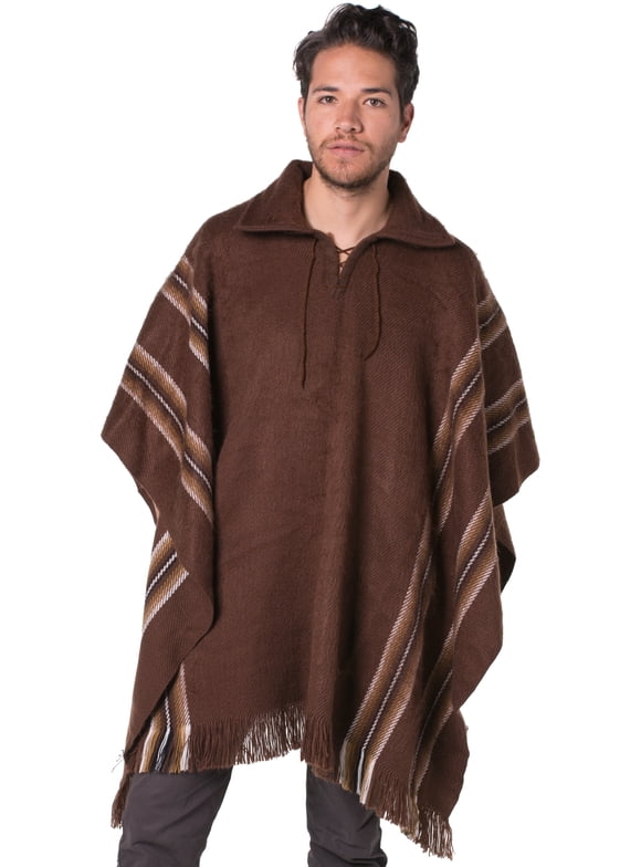 Alpaca Poncho Mens