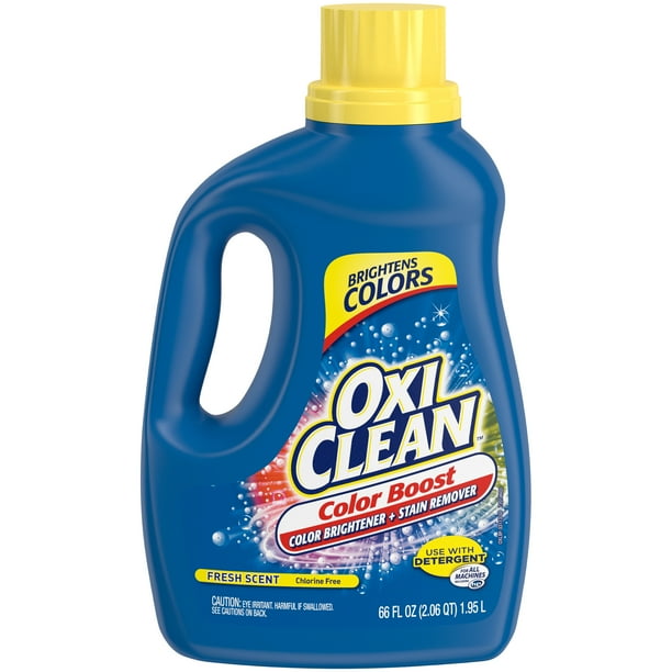 OxiClean Color Boost Color Brightener plus Stain Remover Liquid Fresh ...